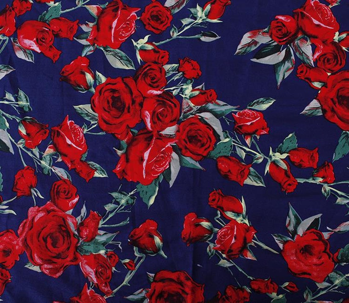 Choose Colors. Vintage Clothing Red Rose Slightly Elastic - Etsy