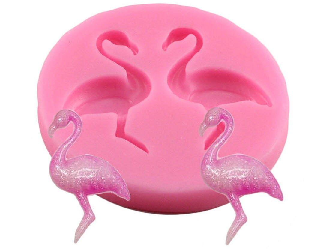Flamingos Silicone Mold Baking Party Cupcake Fondant Cake - Etsy