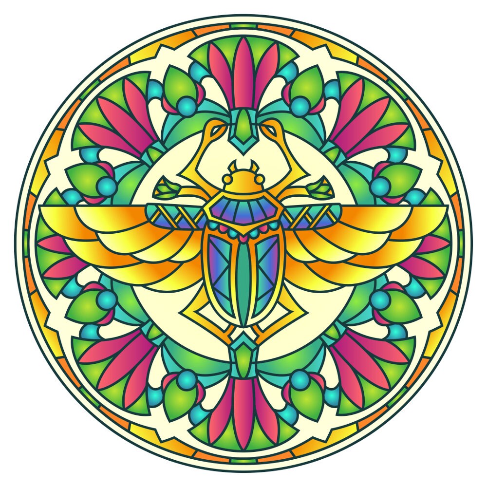 Scarab Mandala Full Drill 5D Round & Square Diamond Painting - Etsy