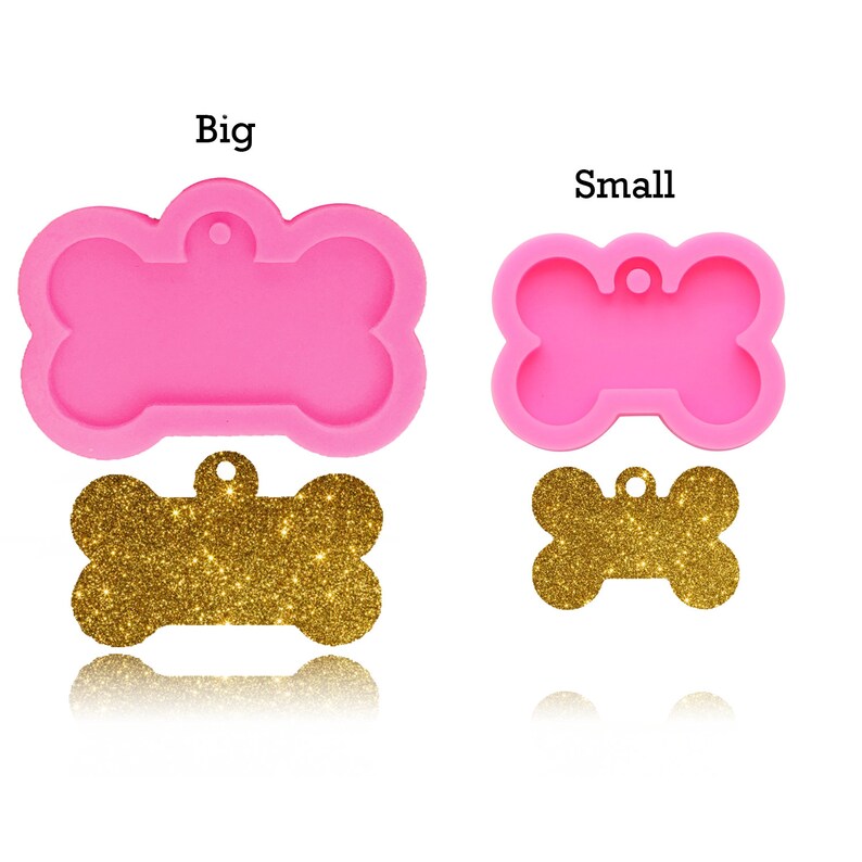 Shiny Dog Bone Shape Silicone Keychains Mold Key Chain Pendant - Etsy