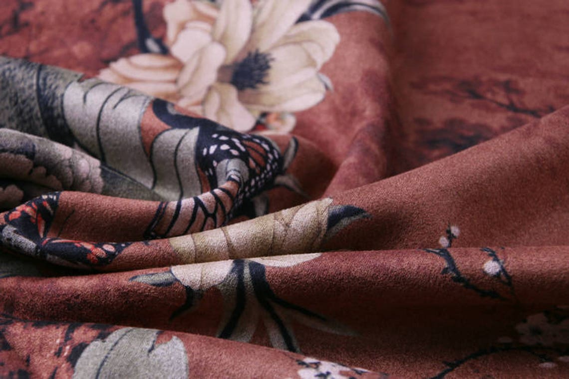 1.9meter 1 Piece Camel Color Suede Fabric for Coat Soft Thick - Etsy