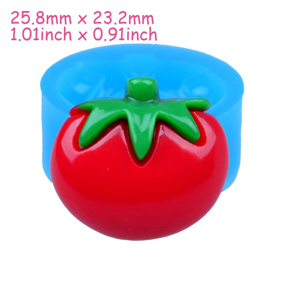25.8mm Tomato With Leaf Silicone Mold Vegetable Mold Cake | Etsy