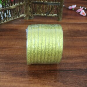 25yards 6mm Silver/gold Silk Satin Ribbon Party Home Wedding Decoration ...