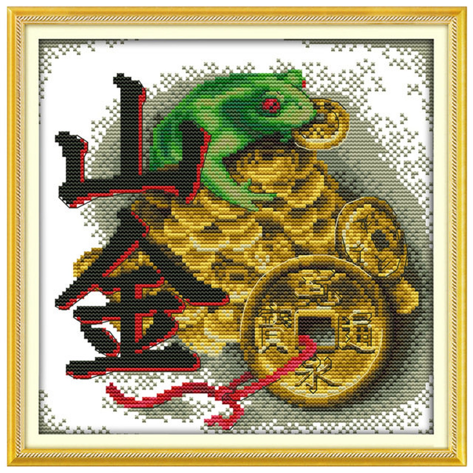 Vein Gold Patterns Counted Cross Stitch DIY 11CT 14CT Cross - Etsy