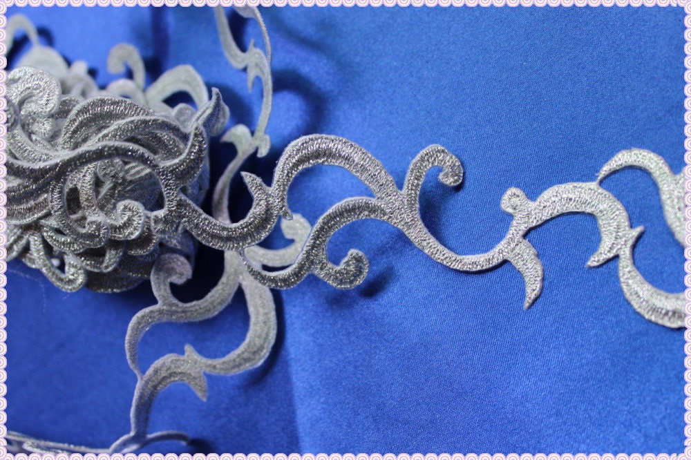 6 Yards/lot Embroidered Braid Lace Iron on Applique Ribbon | Etsy