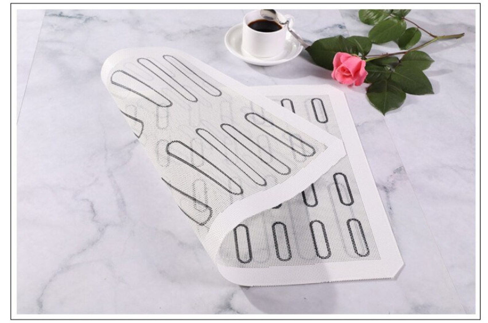 Double-sided Silicone Mat 18/44 Eclair Pastry Non Stick Liner - Etsy