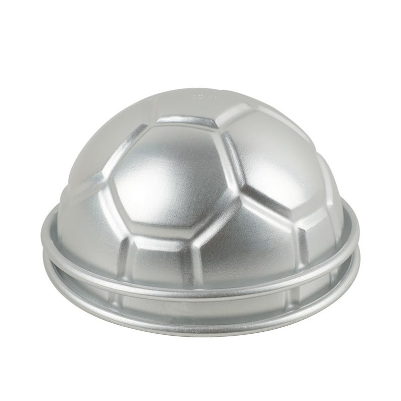 2pcs/set Football Cake Mold 3D Aluminium Soccer Cake Pudding | Etsy