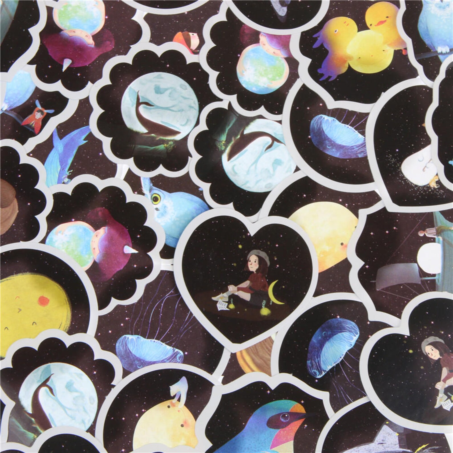 45 Pcs/lot Cartoon Good Night Mini Paper Sticker Decoration | Etsy