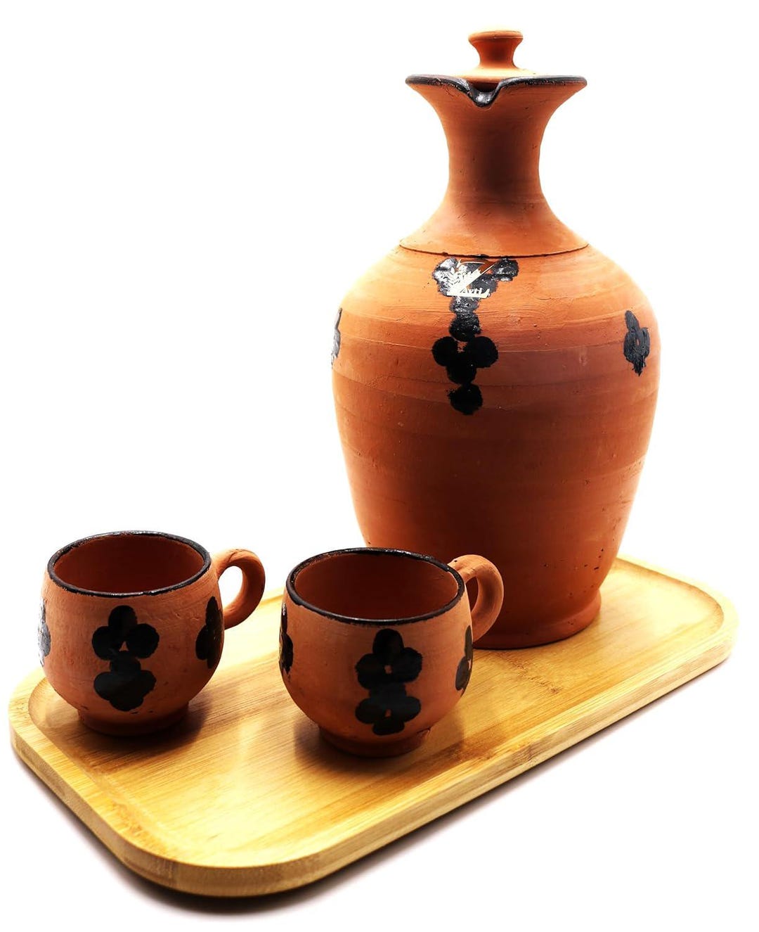 Terracotta Jar, Purify Your Water NATURALLY With 2 Cups and a Wooden ...