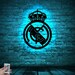 Barcelona Neon Led Wood Wall Sign, FC Barcelona Logo Sign, Barcelona ...