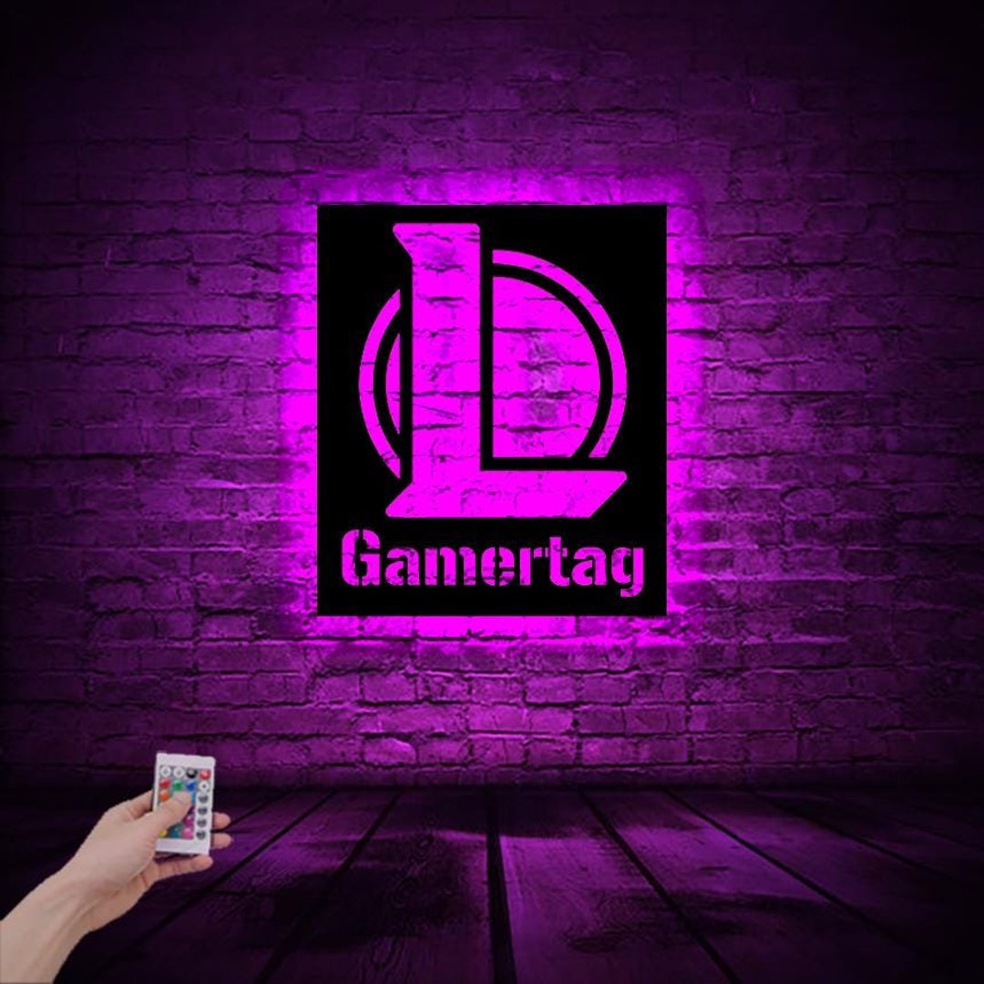 League of Legends LED Wall Sign: Custom Gamer Room Decor - Etsy