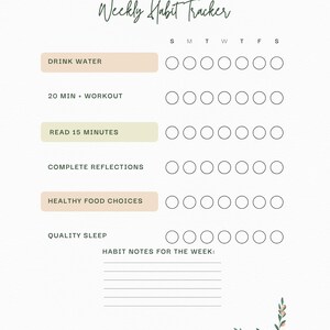 Habit Tracking Journal |to Do List | Habit Tracker | Daily Reflection ...