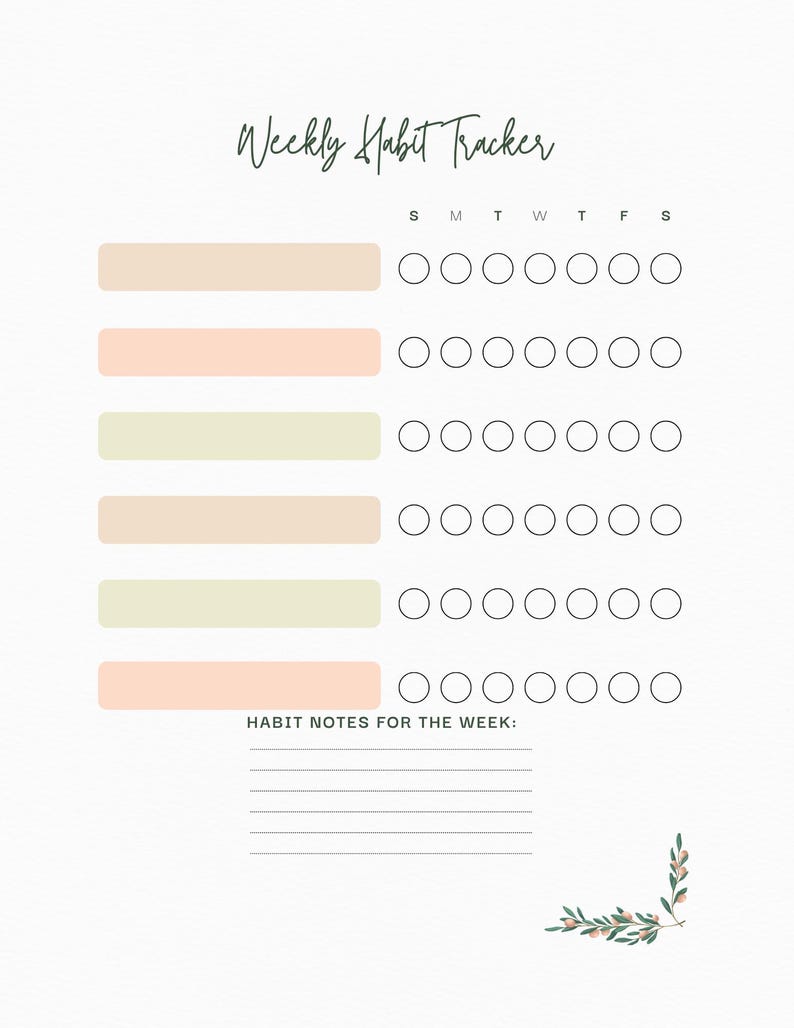 Habit Tracking Journal |to Do List | Habit Tracker | Daily Reflection ...