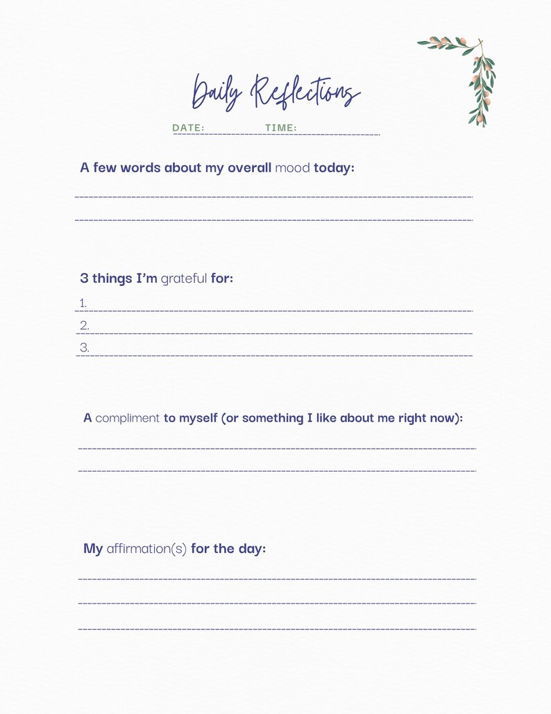 Habit Tracking Journal |to Do List | Habit Tracker | Daily Reflection ...