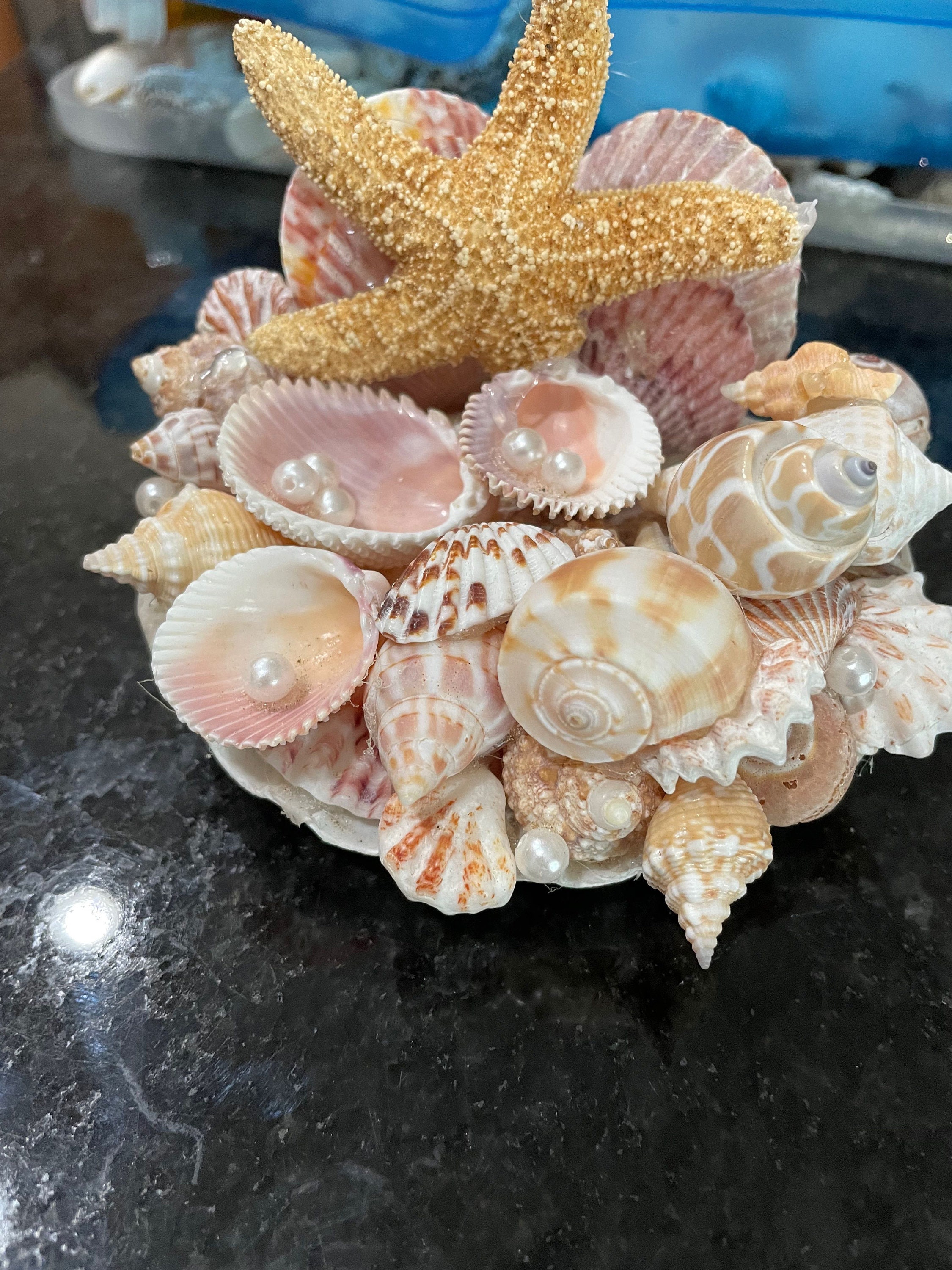 Seashell Wedding Cake Topper - Etsy