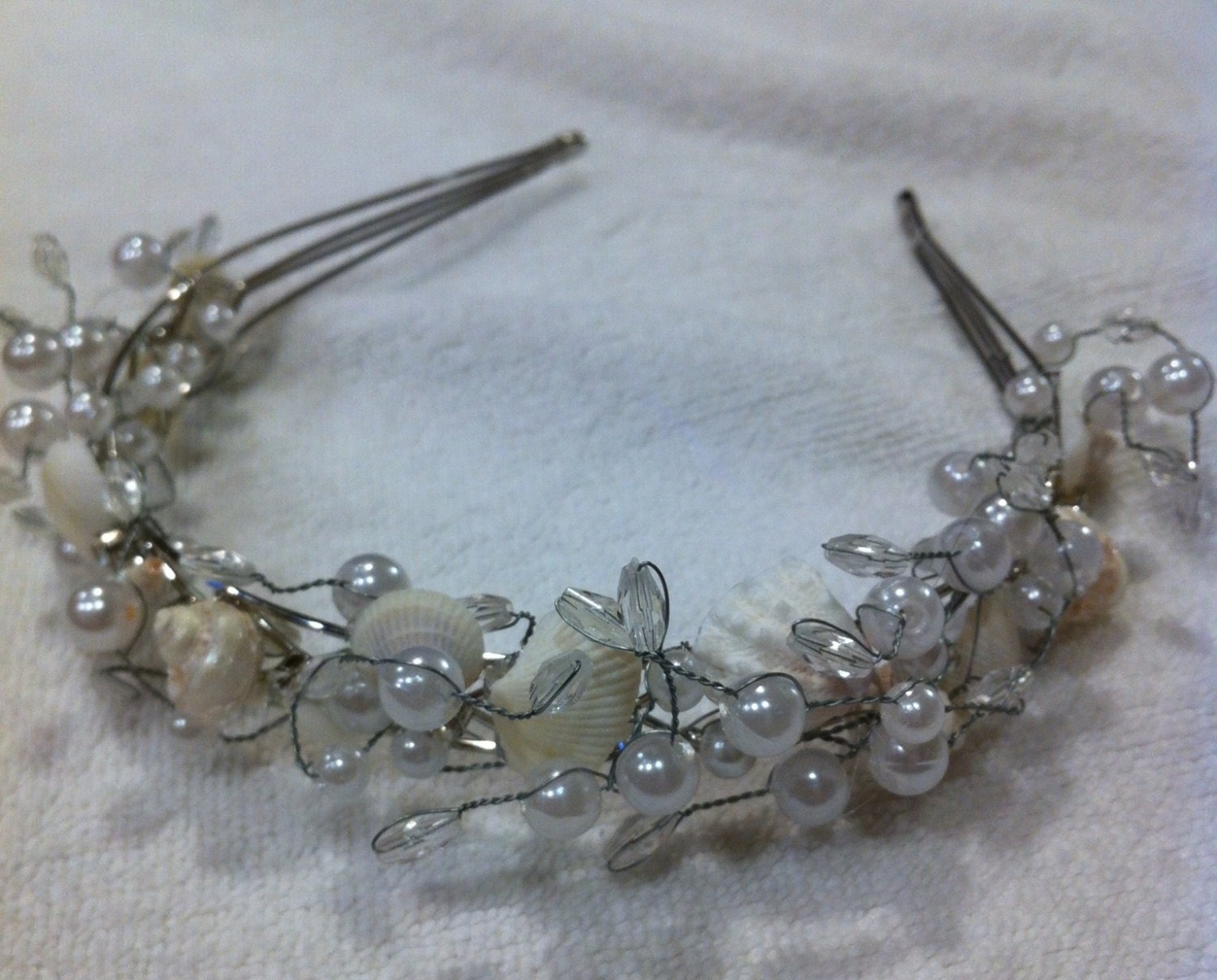 Wedding Seashell Head Band or Crown Accessory Bride Bridesmaid | Etsy