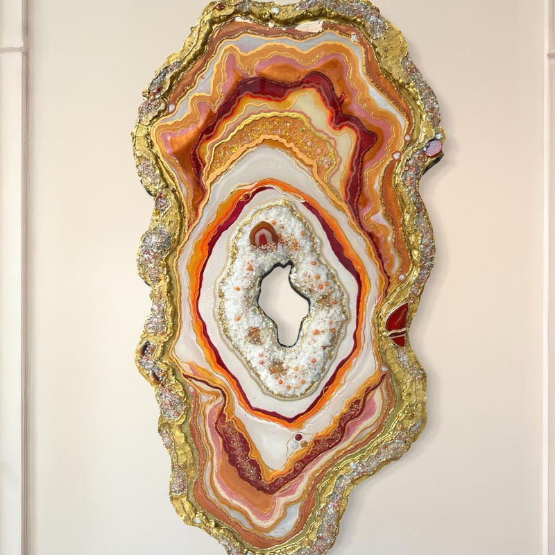 Resin Art Geode - Etsy