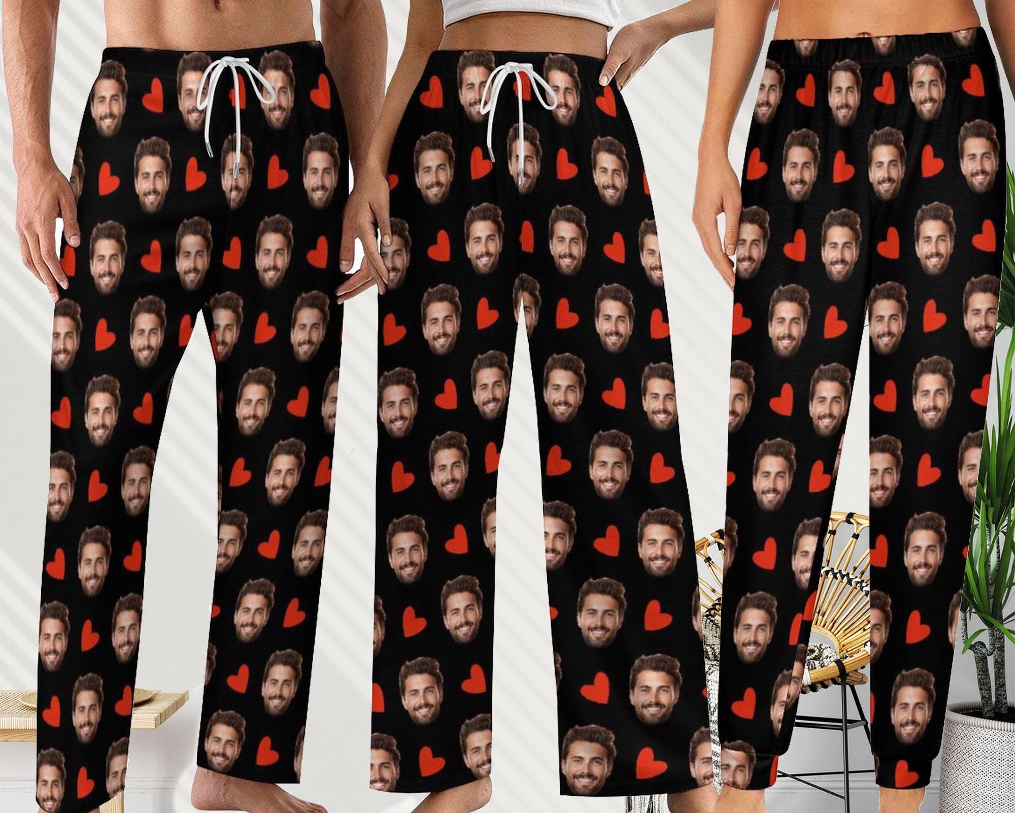 Custom Pajama Pants Photo Print Long Pajama Pants for Women/mens/kids ...