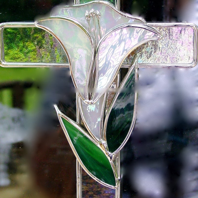 Stained Glass Window Cross - Etsy