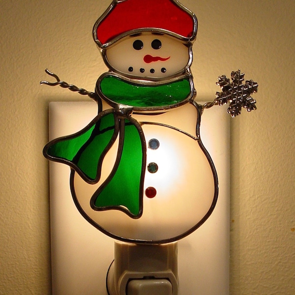 Snowman Night Light - Etsy