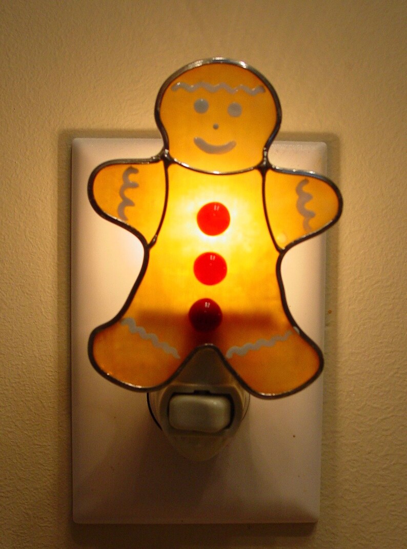 Gingerbread man night light | Etsy