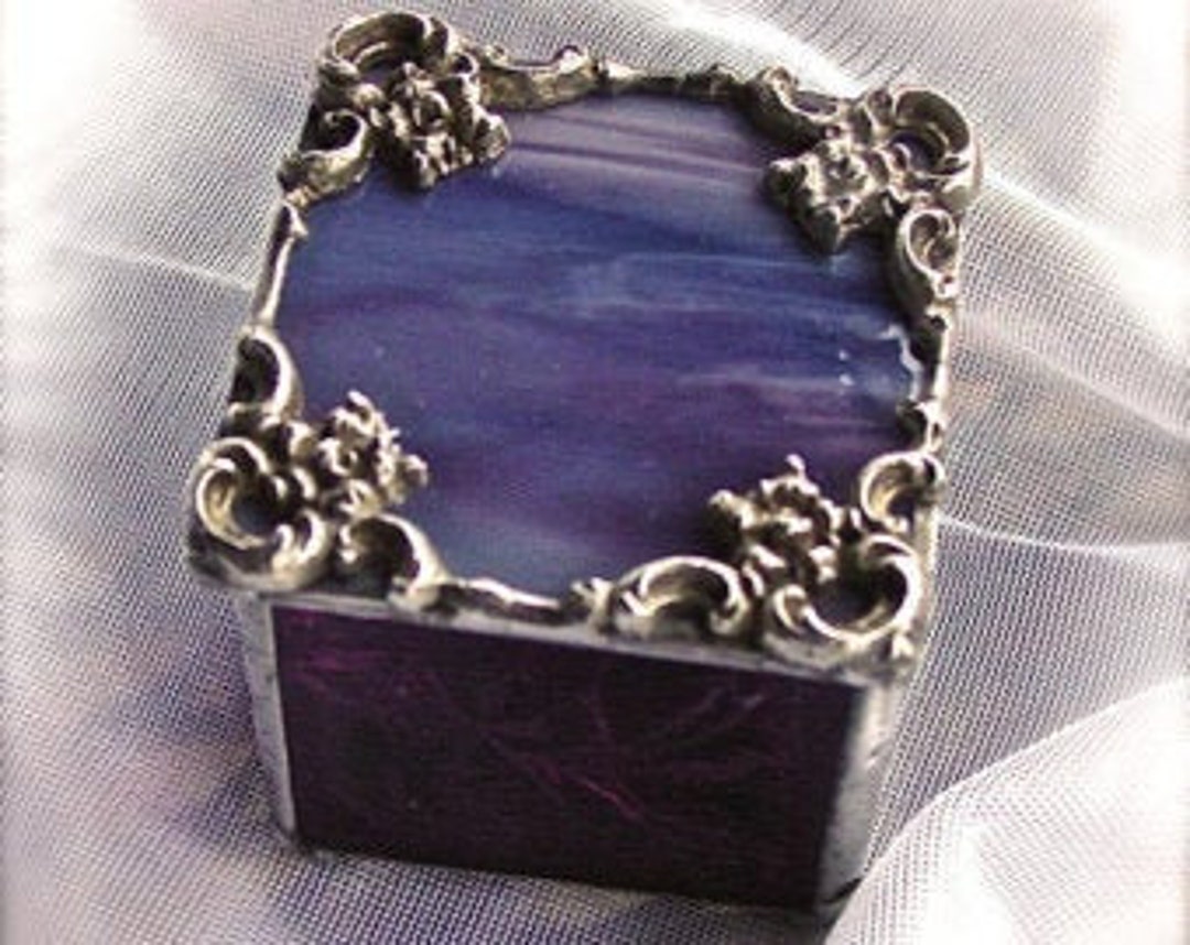 Small Purple Ring Box - Etsy