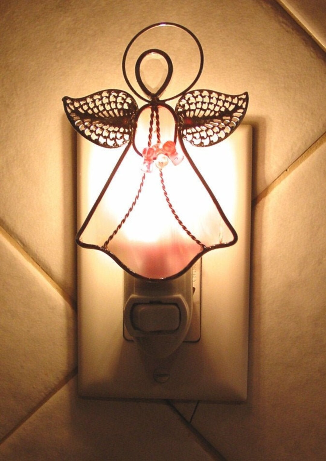 Pink Angel Night Light - Etsy