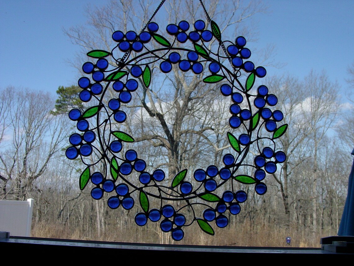 Blue Berry Wreath . - Etsy