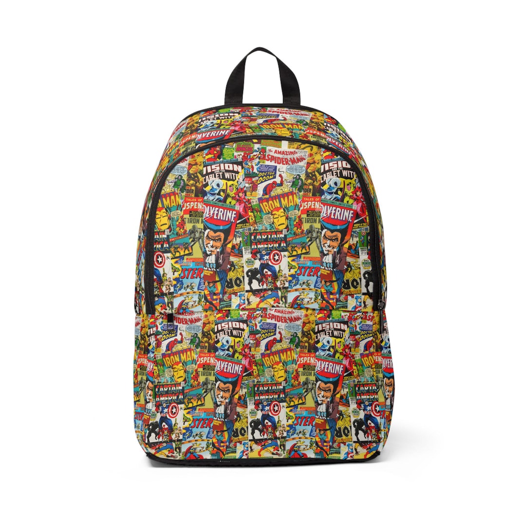 Marvel Kids Backpack, Avengers School Bag, Superhero Book Bag, Children ...
