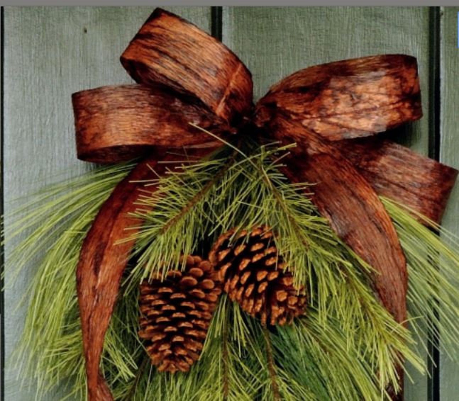 Wood Look Ribbon 5 Yard Roll 1 3/4 Inch Wide Wired Ribbon | Etsy