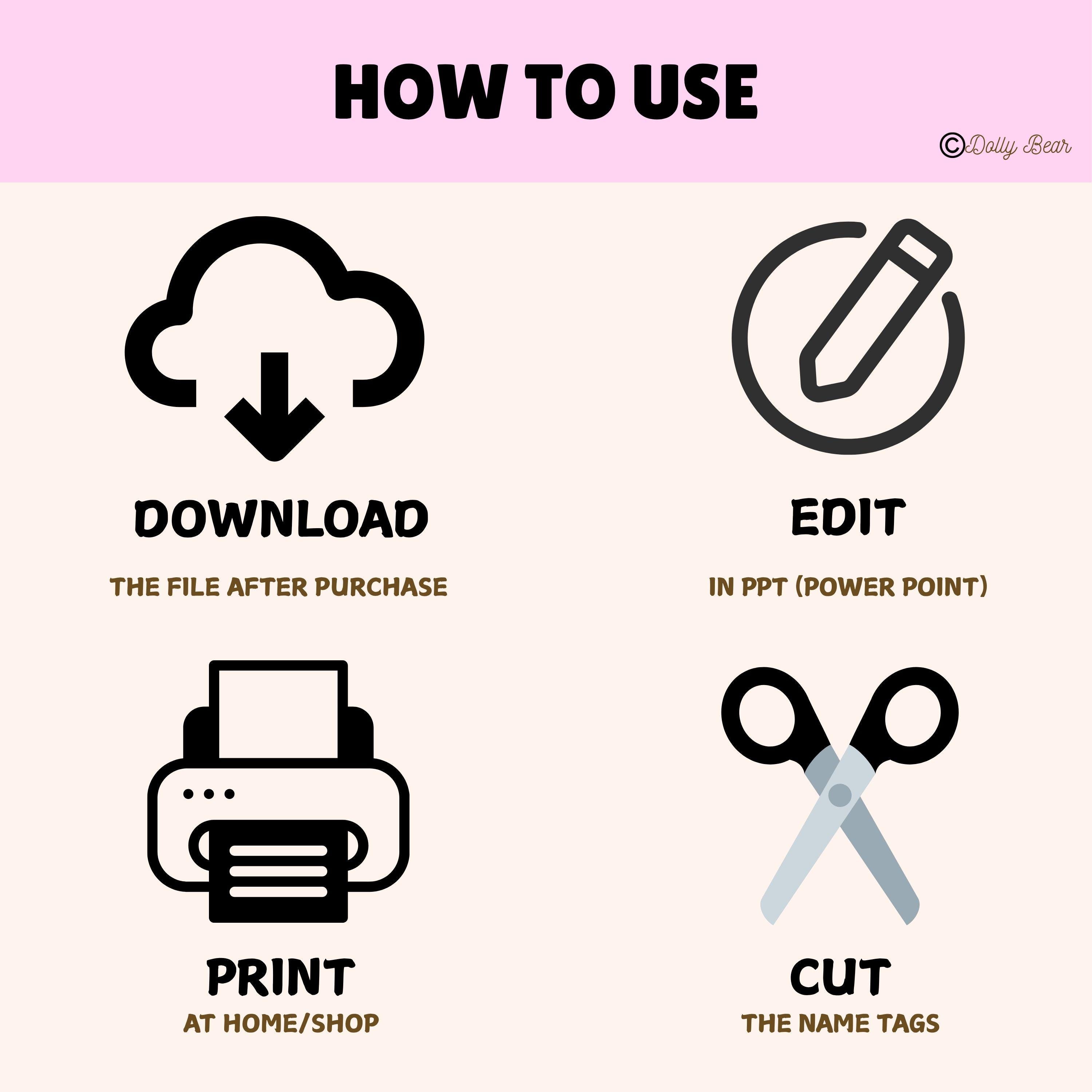 Summer Editable Name Tags , Ice Cream Name Tags , Cubby Name Tags ...