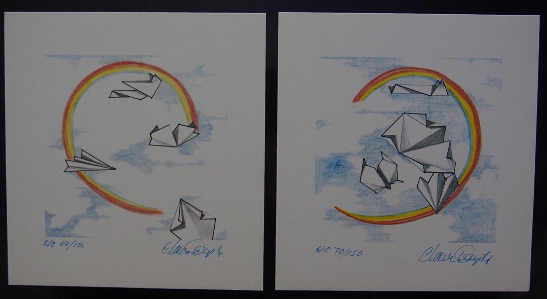 2 HAND Signed Lithographs,lithographs, Art Prints,affordable Prints ...