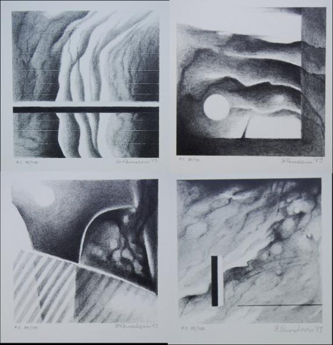4 HAND Signed Lithographs,lithographs, Art Prints,affordable Prints ...