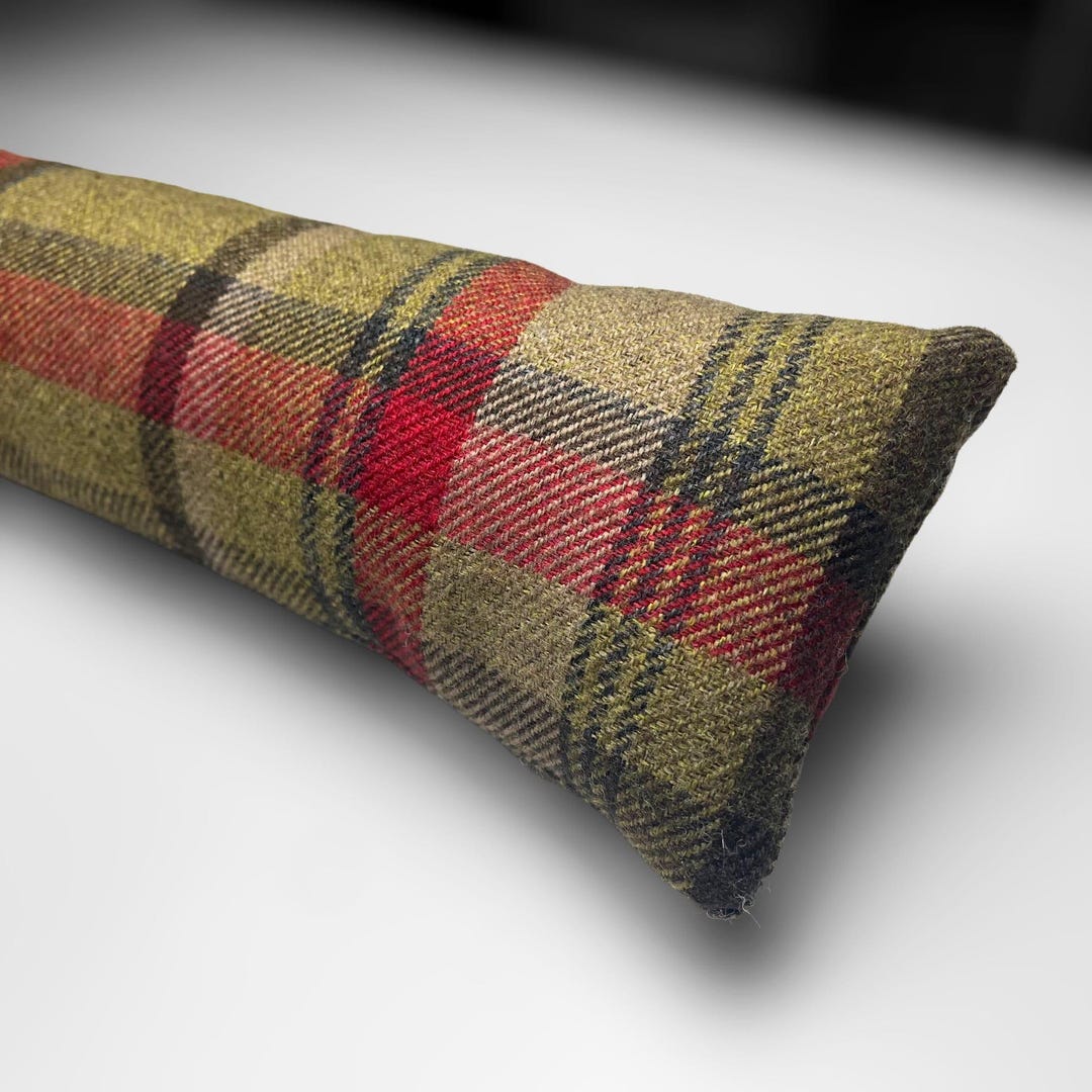 Handmade Hunter Tartan Draught Excluder: Weighted Farmhouse Decor 70 ...