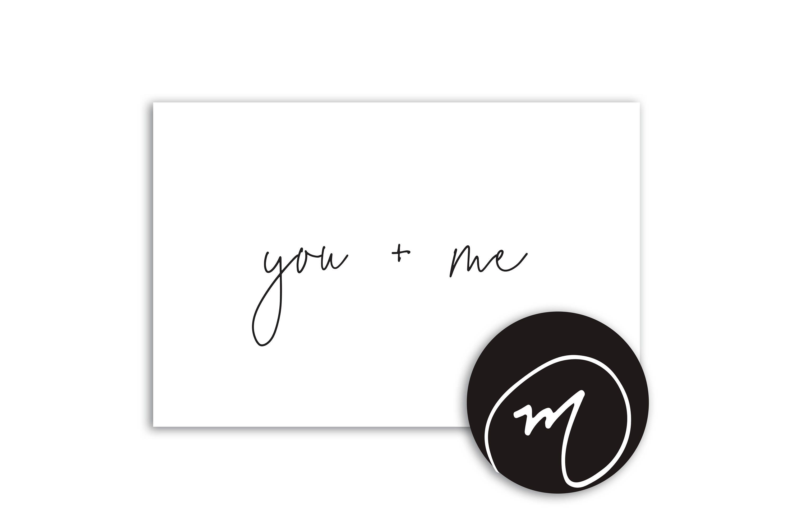 You Me Printable Wall Art Minimalist Wall Art 24x36 | Etsy