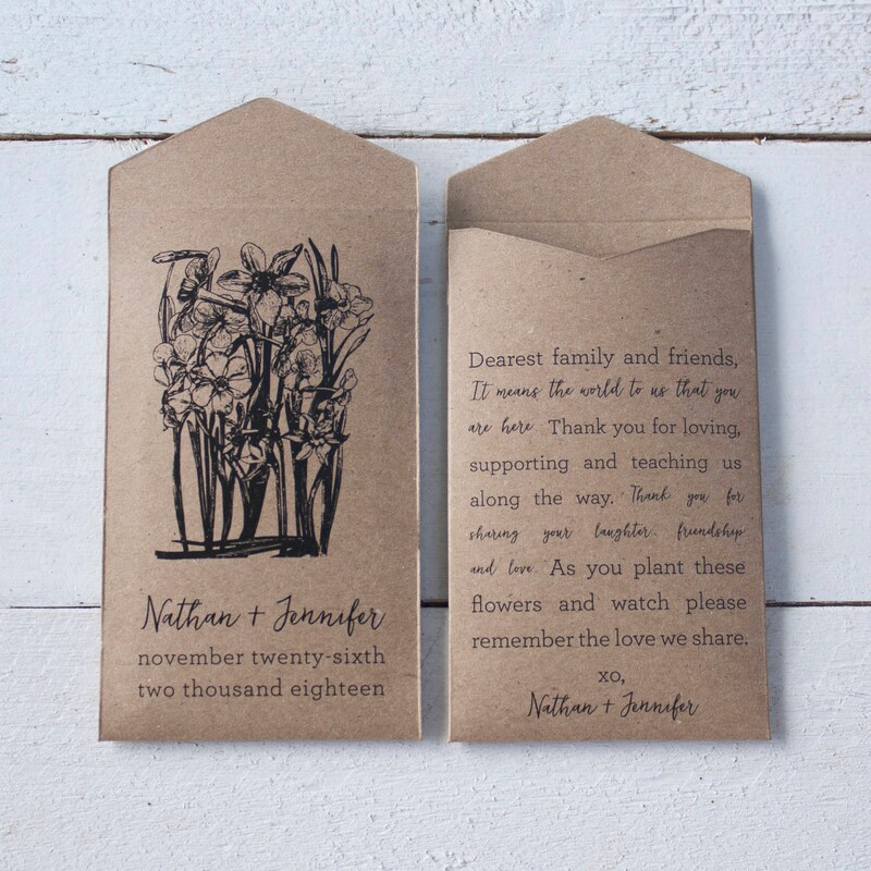 Seed Packet Favors - Etsy