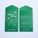DIY 50 Emerald Green Floral Custom Seed Packet Wedding Favors ...