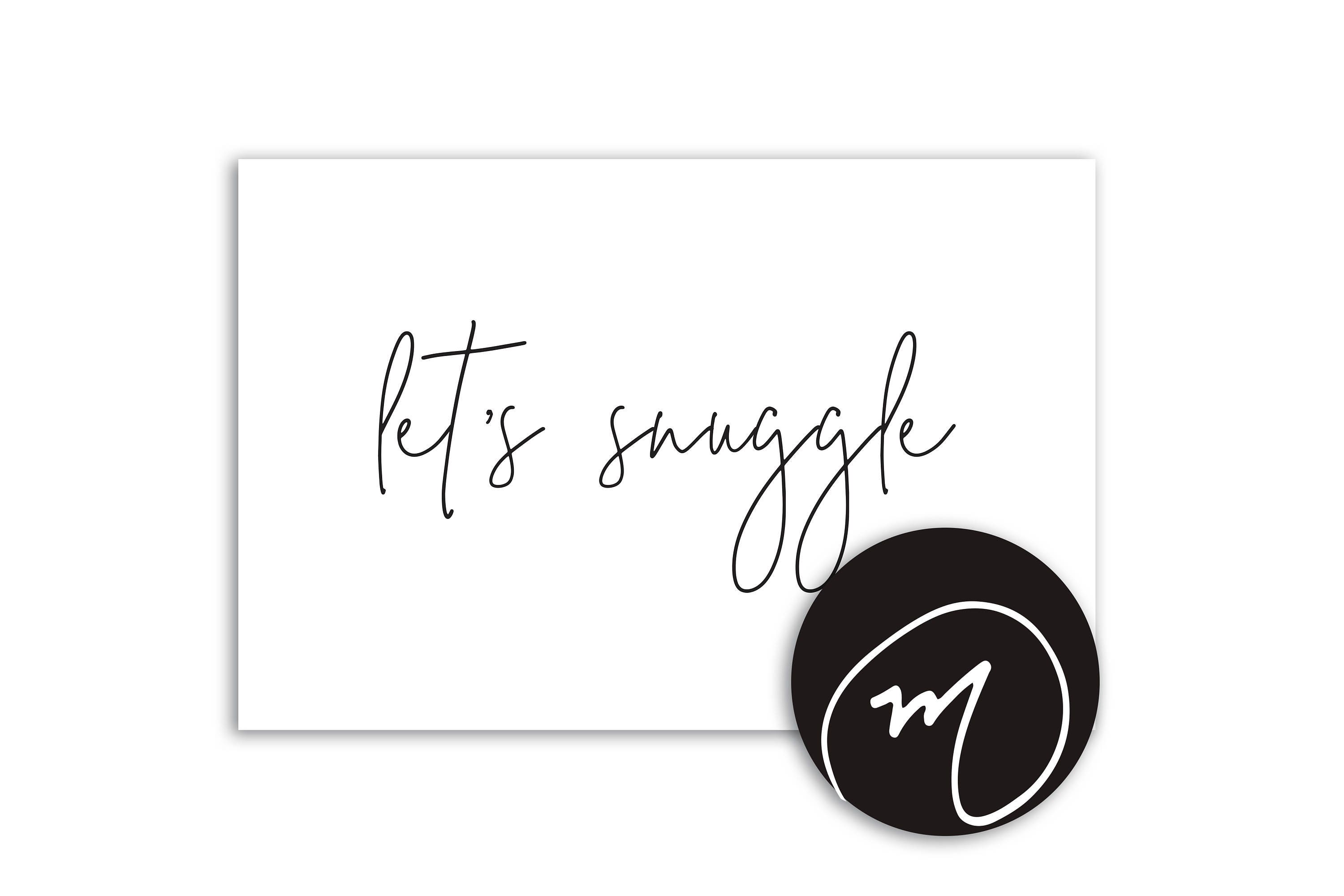 Let's Snuggle Downloadable Sign Let's Snuggle Decor - Etsy UK