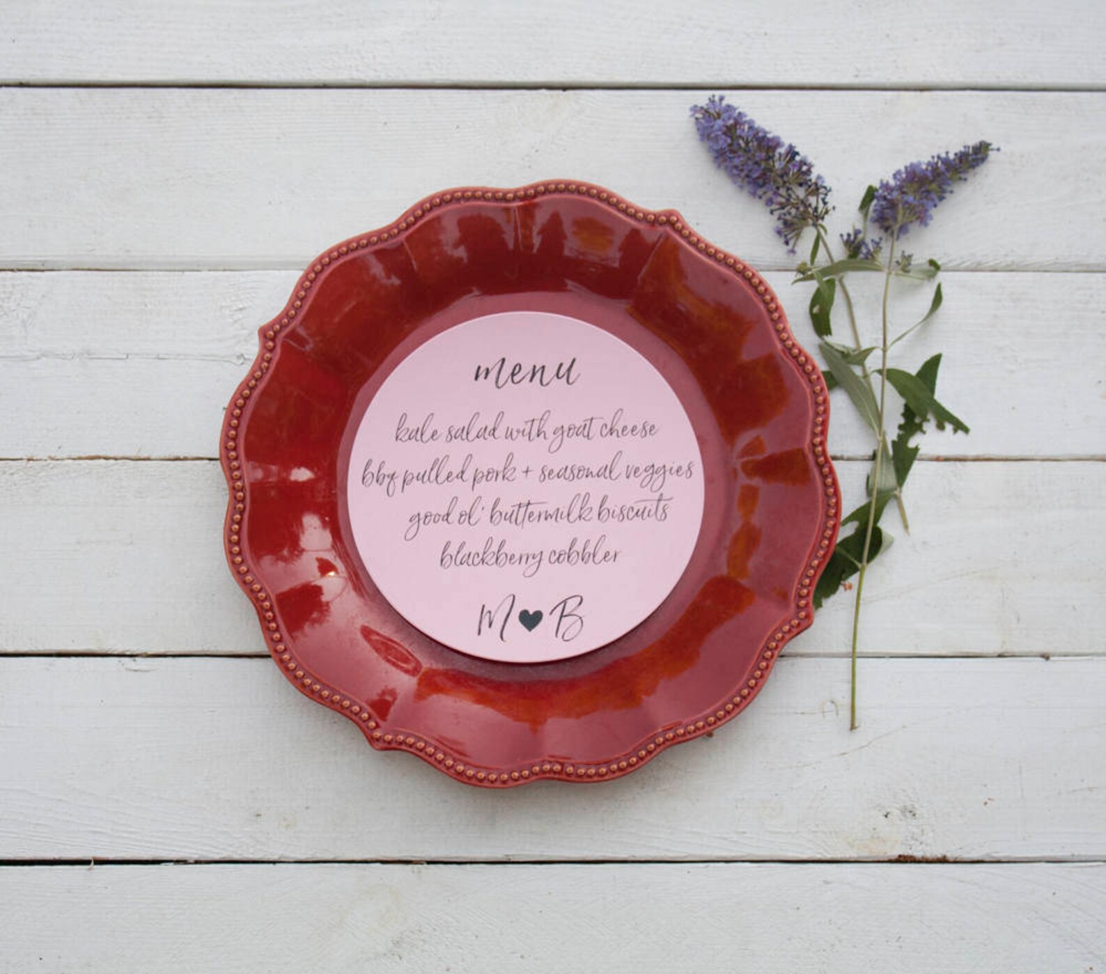 25+ Rustic Kraft Round Wedding Menu - Rustic Wedding Menu Cards - Grey ...