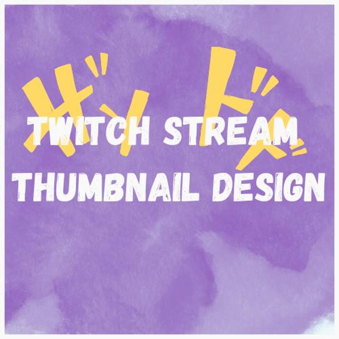AFFORDABLE Twitch Thumbnail Design - Etsy
