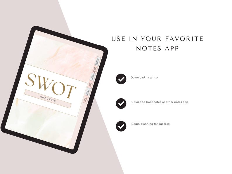 SWOT Analysis Workbook | Editable Canva Template | Upload to Goodnotes ...