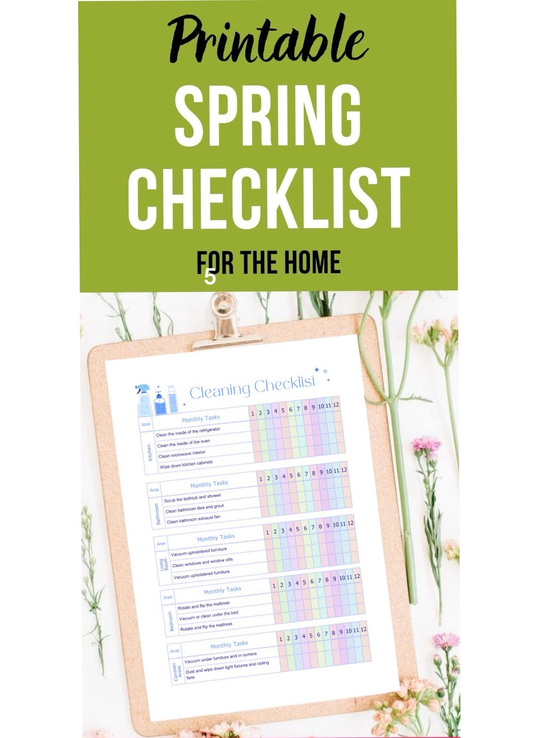 Ultimate Spring Cleaning Checklist | Printable & Digital Organizer ...