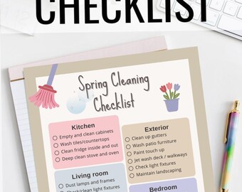 Ultimate Spring Cleaning Checklist | Printable & Digital Organizer ...