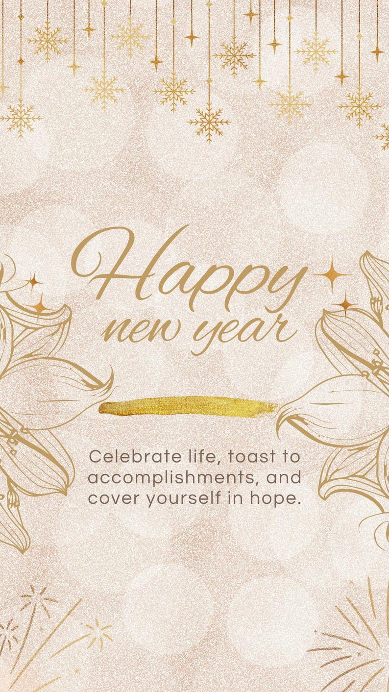 Digital Download | Happynew Year Motivation Bundle | Inspiration Quotes ...