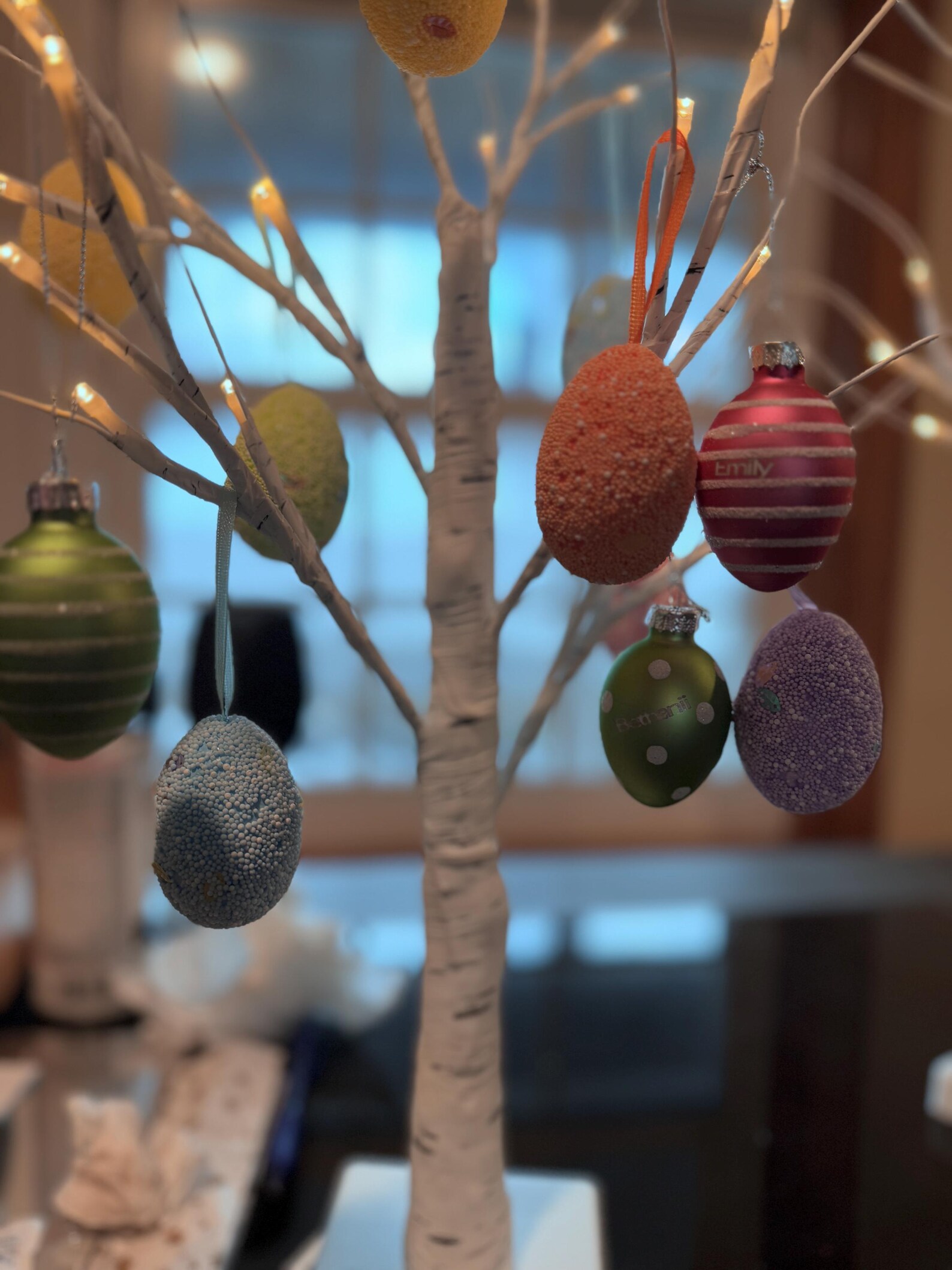 Easter Egg Tree With Custom Laser Engraved Glass Easter Eggs - Etsy