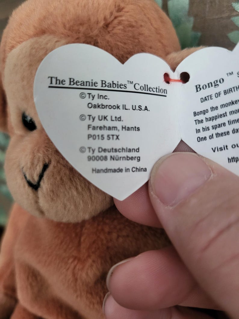 Tag Error Bongo Beanie Baby Rare 1995 - Etsy