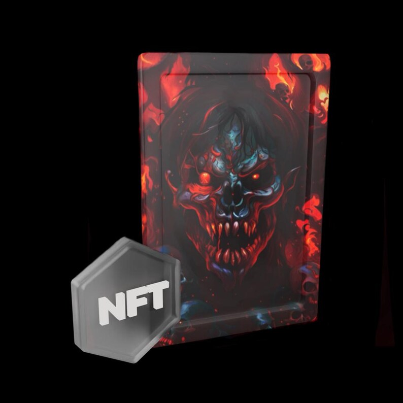 NFT Skull Card - Etsy