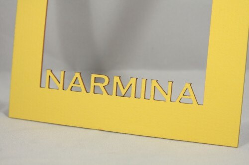 Personalized Laser Cut 5x7" Mat Board Cutout Frame - Etsy