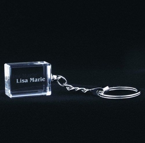 Personalized Crystal Keychain | Etsy