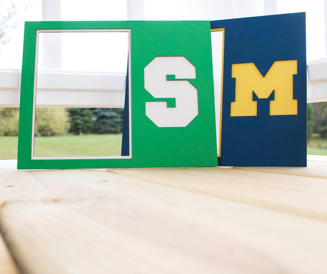Personalized Laser Cut Double 8x10" Mat Board Cutout Frame - Etsy